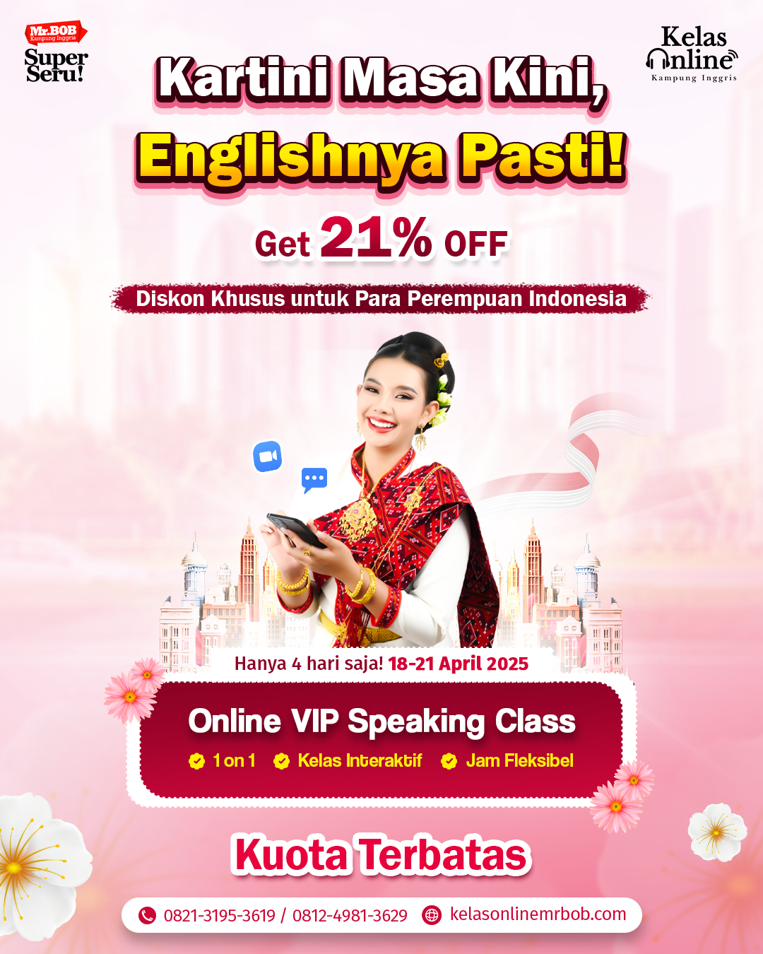 Promo Kartini Day - Kelas Online MrBOB